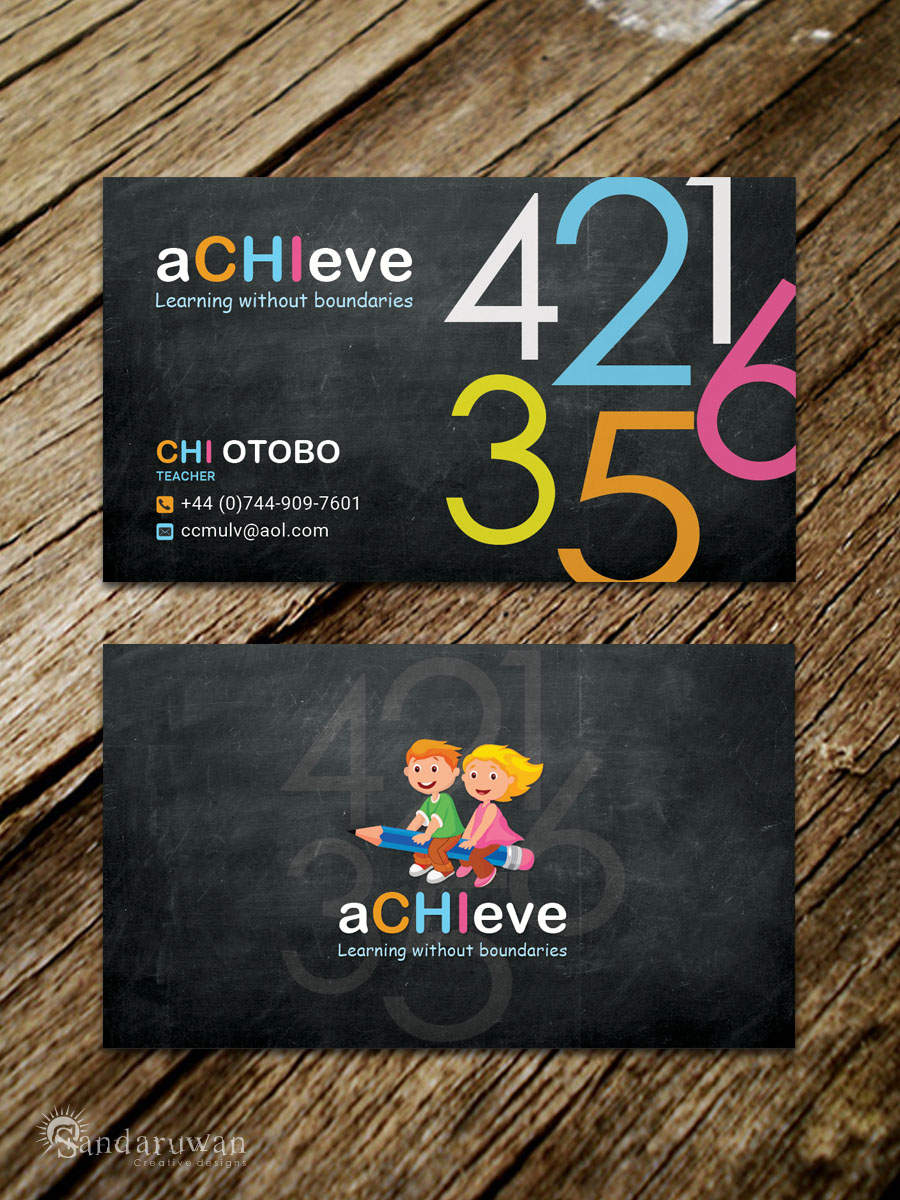 Bold, Modern, Tutoring Business Card Design for a Company by Sandaruwan ...