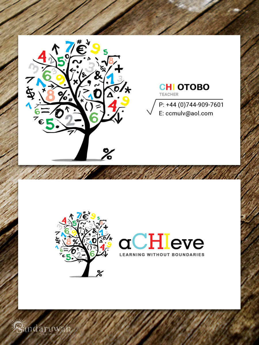 Bold, Modern, Tutoring Business Card Design for a Company by Sandaruwan ...