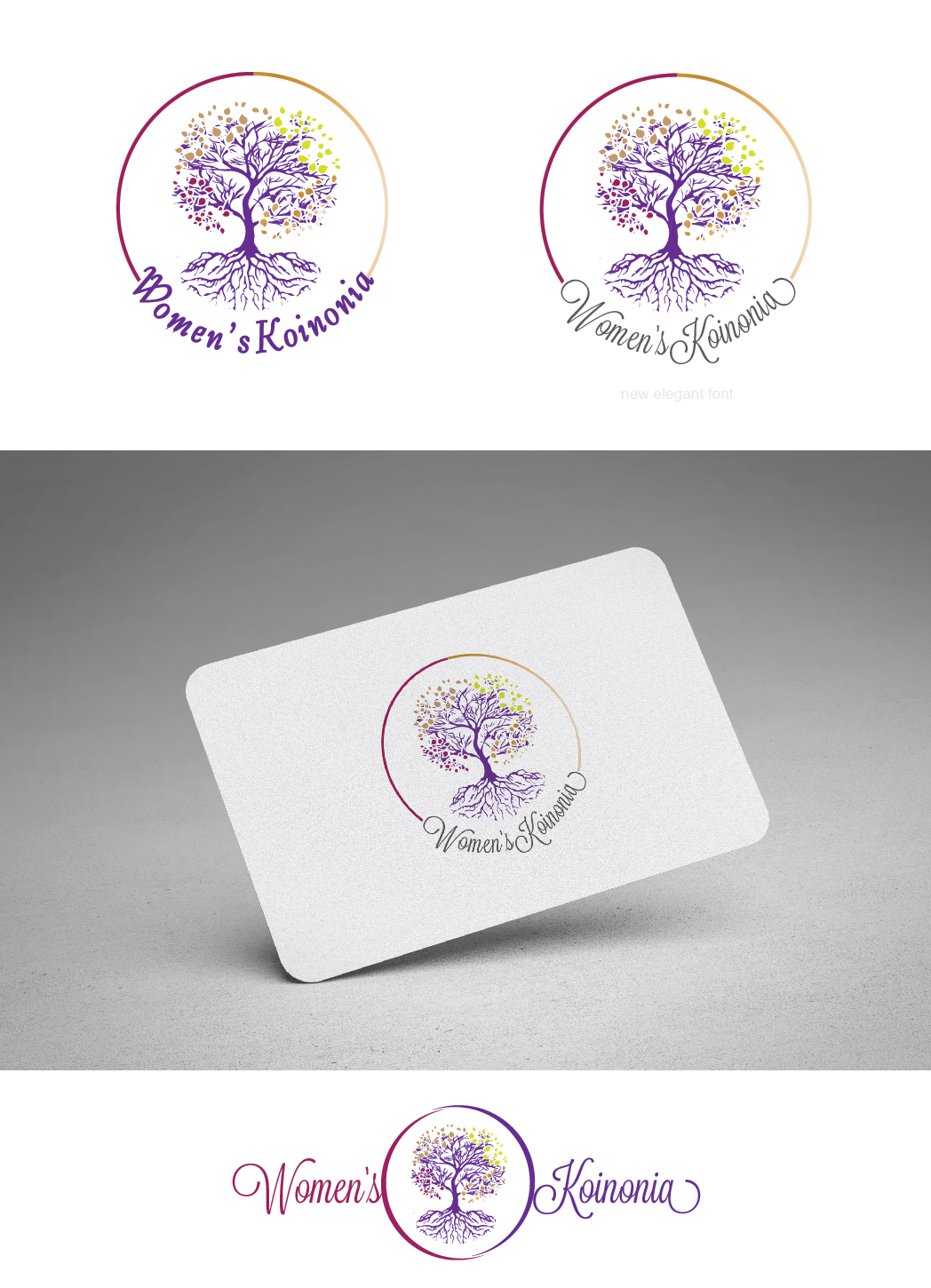 Elegant, Feminine, Christian Logo Design for Women's Koinonia by sloggi ...