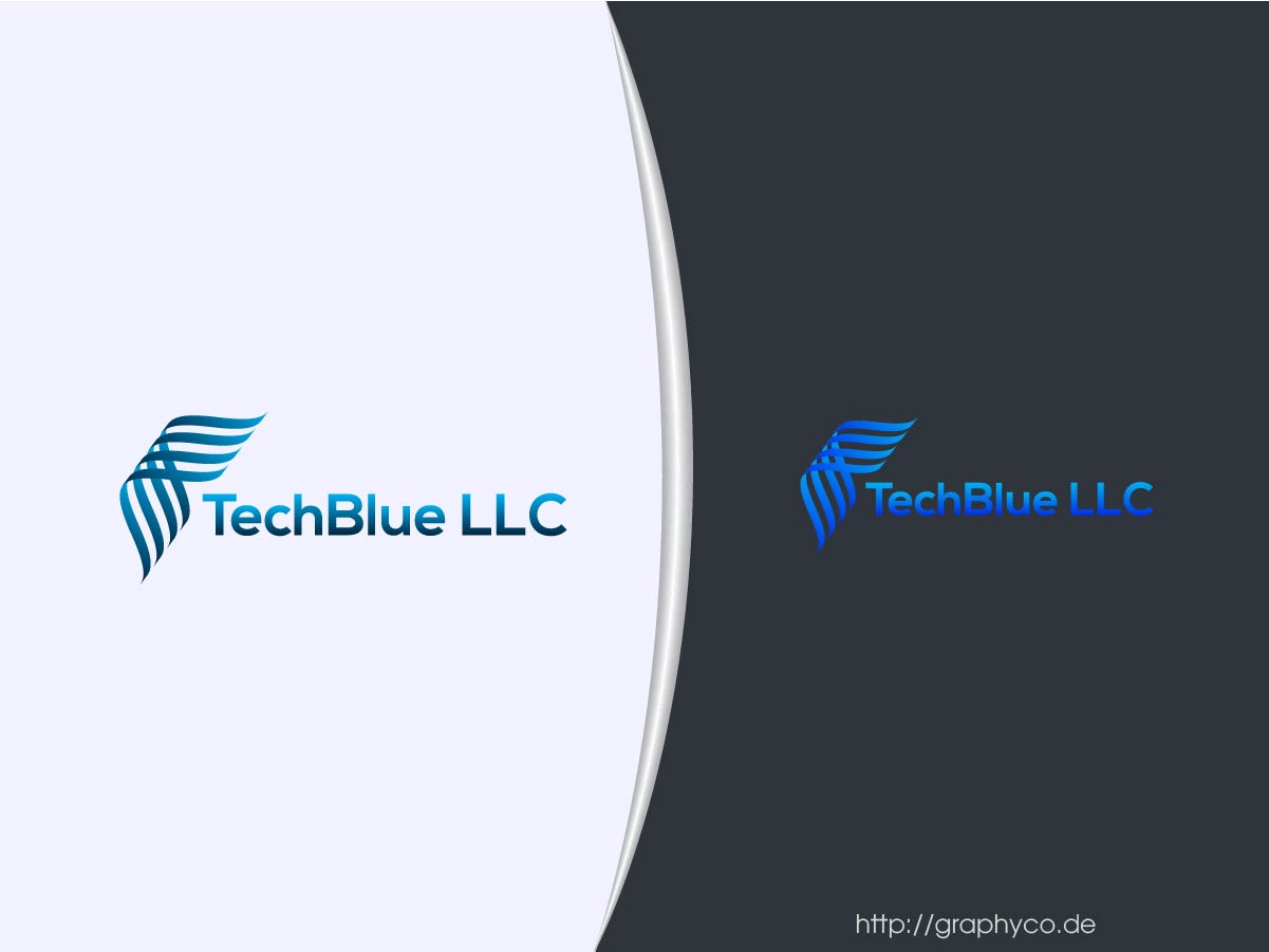 Professional, Modern, It Company Logo Design for TechBlue LLC by ...