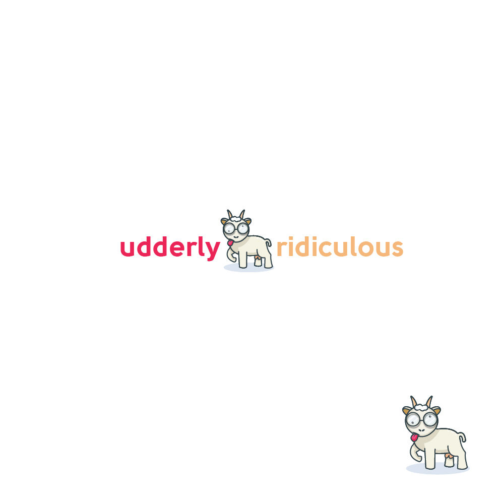 Playful, Bold, Manufacture Logo Design for Udderly Ridiculous by PLER ...