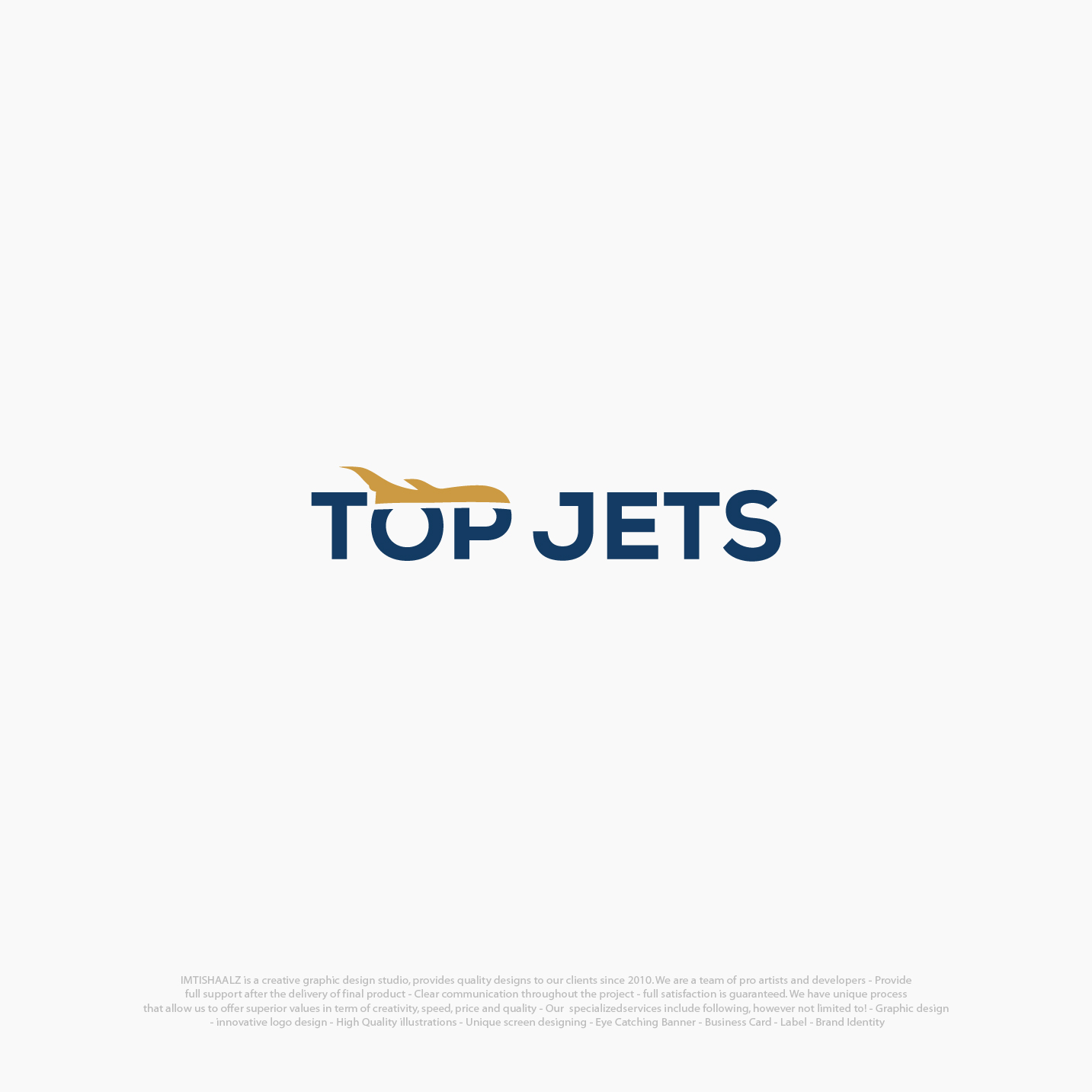Elegant, Serious, Aviation Logo Design for Top Jets by imtishaal ...