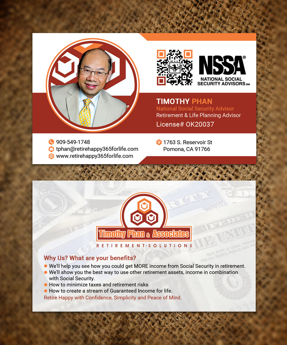 Professional, Elegant, Financial Planning Business Card Design for ...