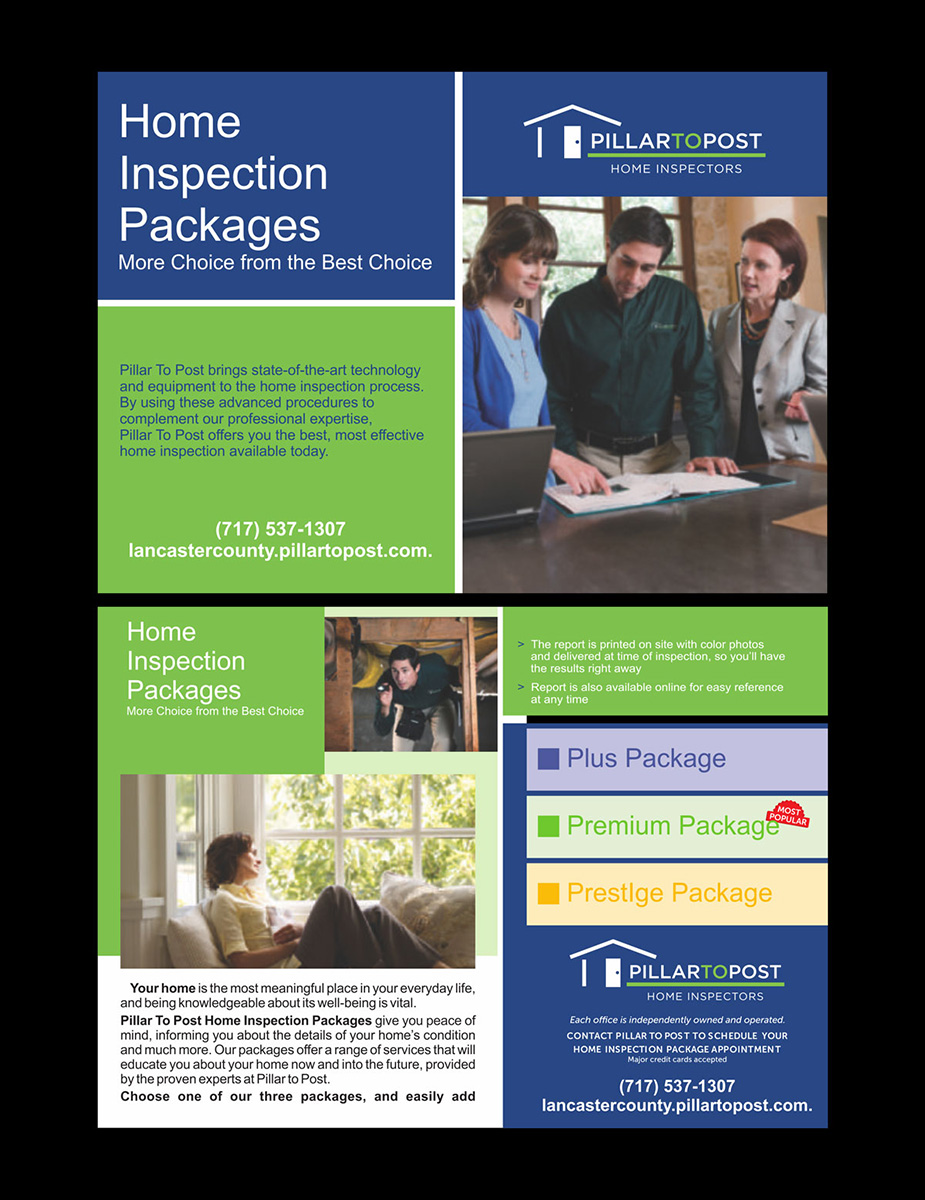 Professional, Bold, Home Inspection Flyer Design for Pillar To Post ...