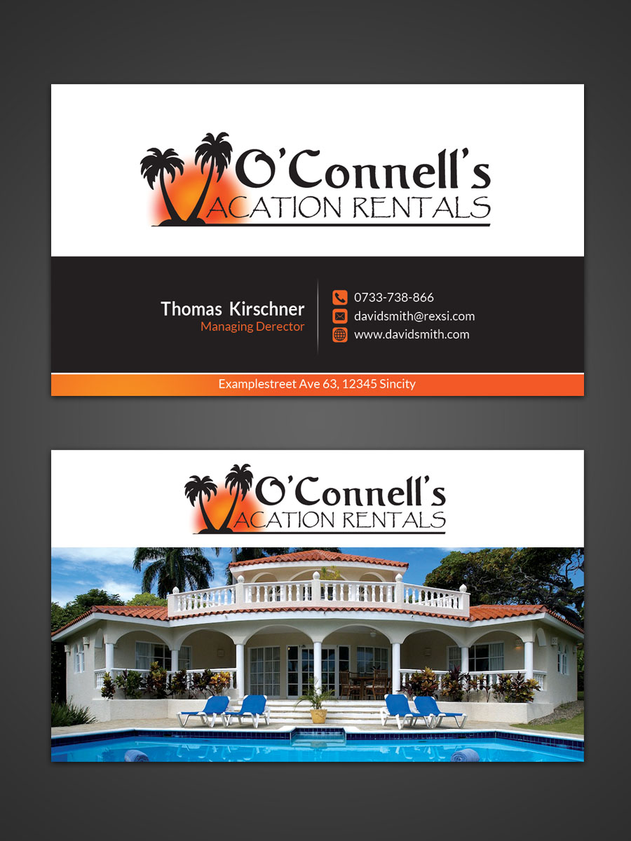 Business Business Card Design for O'Connell's Vacation Rentals by ...