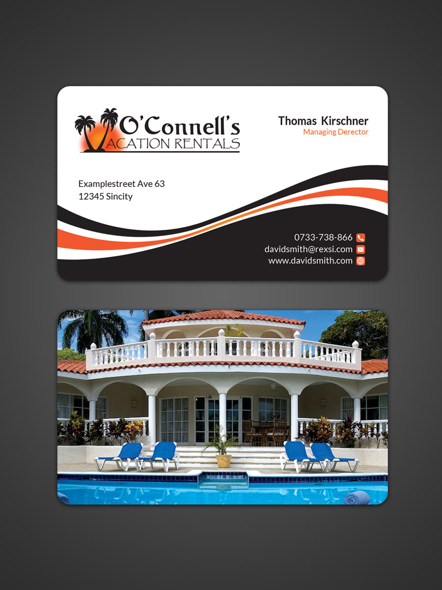 Business Business Card Design for O'Connell's Vacation Rentals by ...