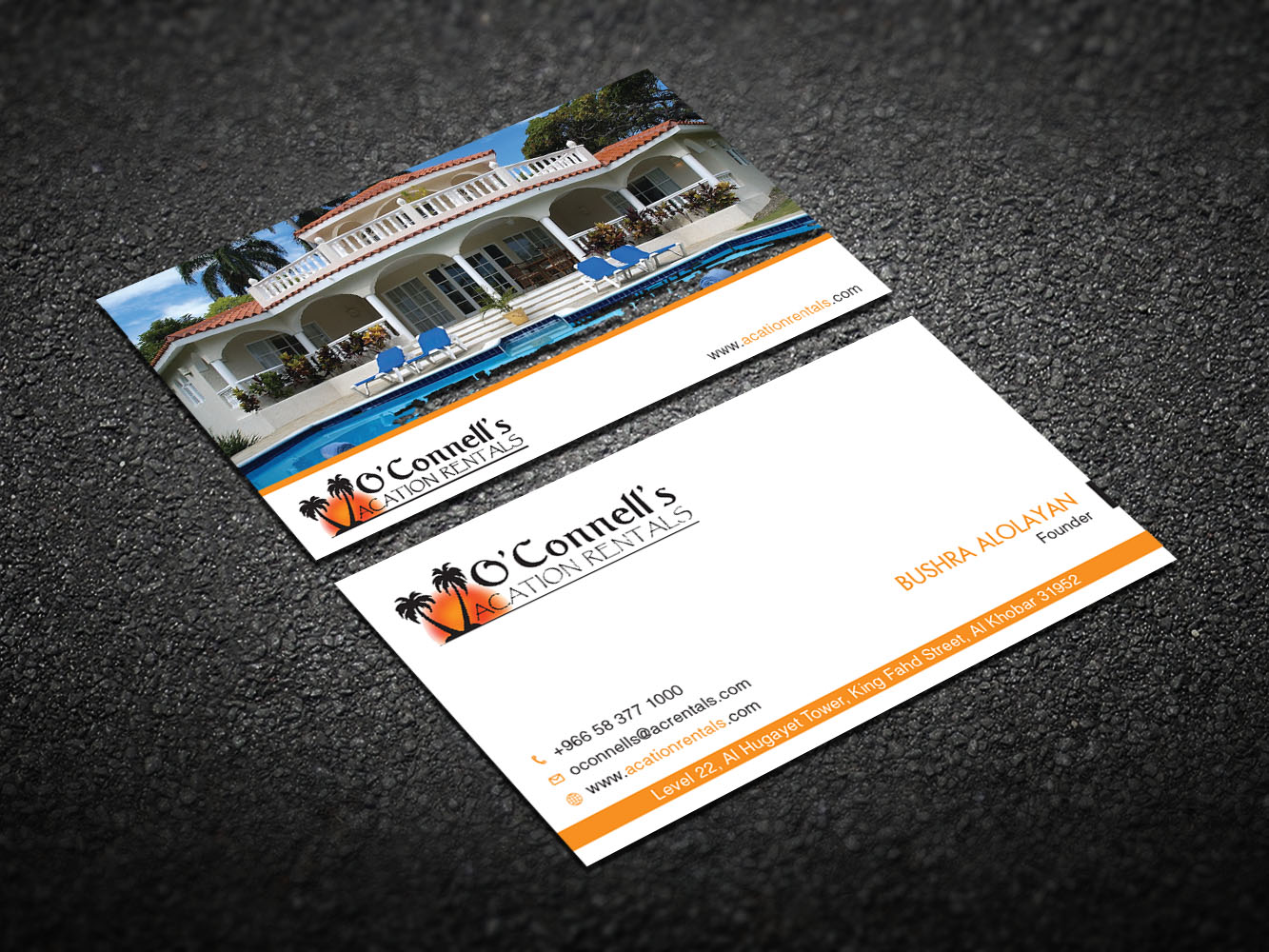 Business Business Card Design for O'Connell's Vacation Rentals by ...