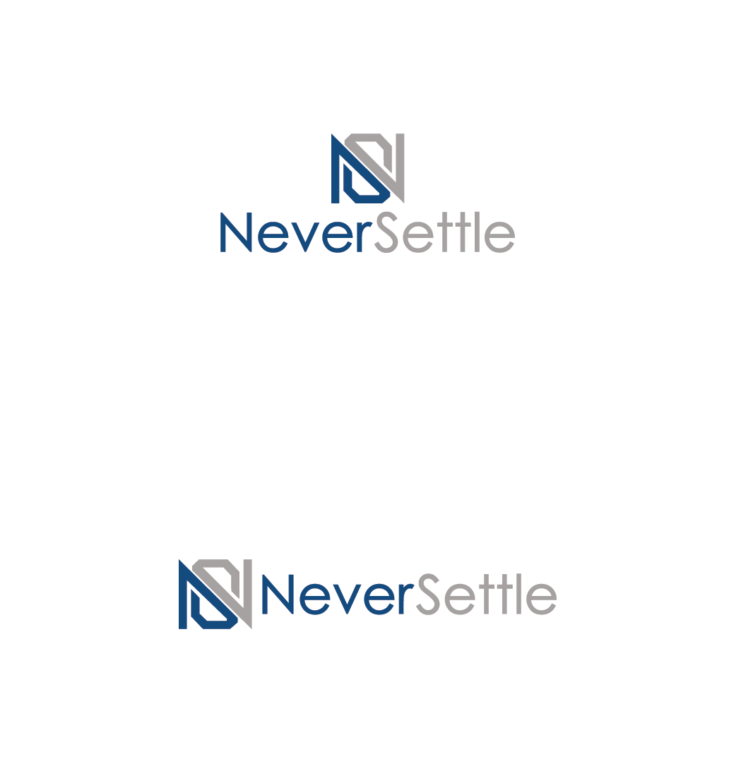 Serious, Modern, Sales Logo Design for Never-Settle.com or Never-Settle ...