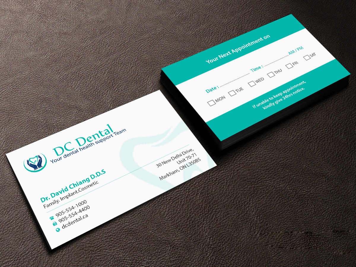 Modern, Professional, Dental Business Card Design for a Company by ...