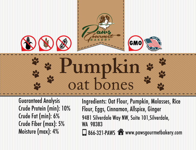 Playful, Elegant, Bakery Label Design for Paws Gourmet Bakery by ...