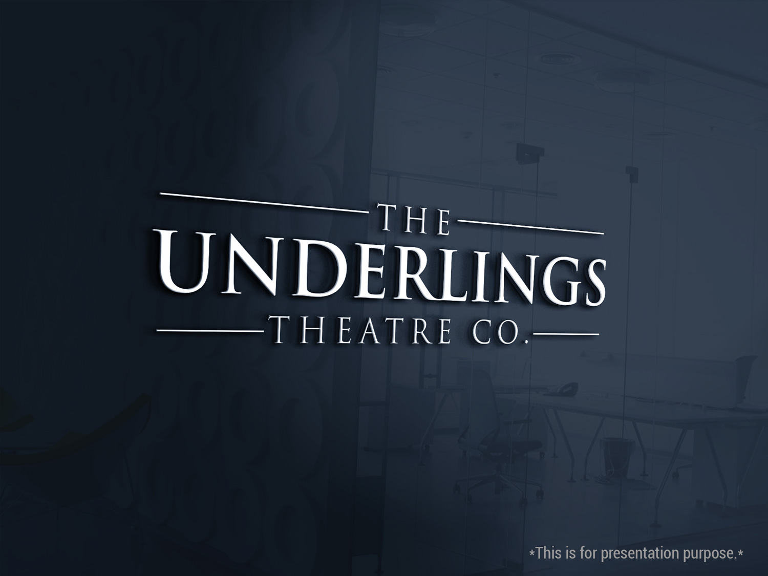 Bold, Serious, Performing Art Logo Design for The Underlings Theatre Co ...