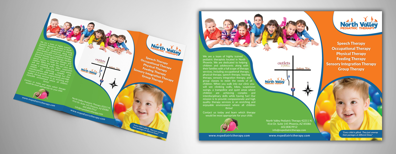 Bold, Serious, Medical Brochure Design for North Valley Pediatric ...