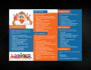 Pediatric Therapy Clinic Brochure | 86 Brochure Designs for North ...