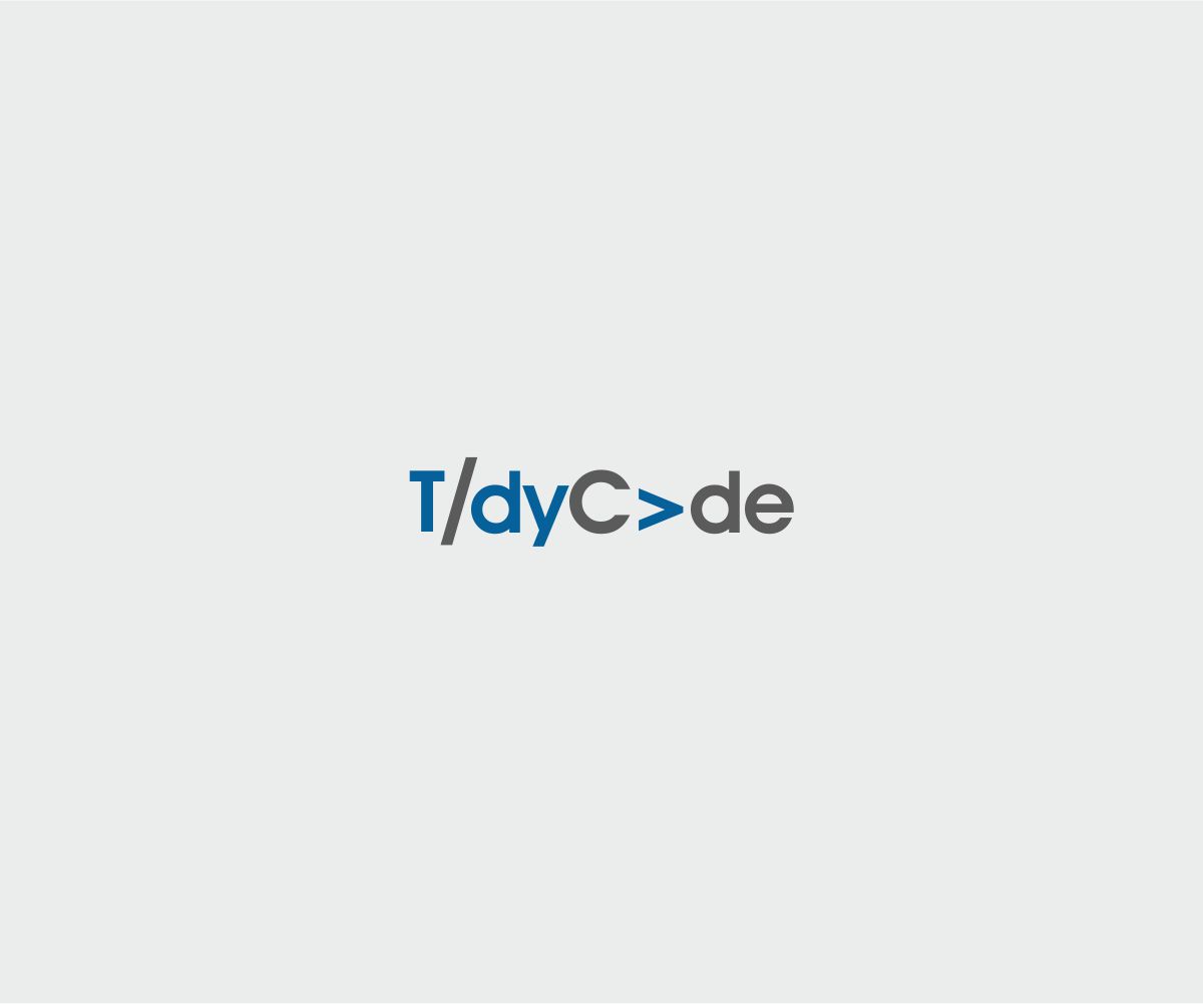 Modern, Elegant, Computer Software Logo Design for TidyCode by Logocraft | Design #14062348