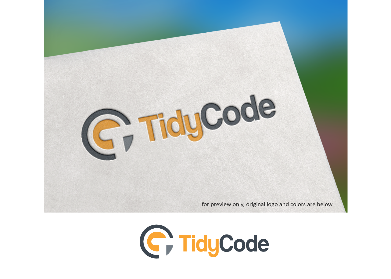 Modern, Elegant, Computer Software Logo Design for TidyCode by Gita. | Design #14117789