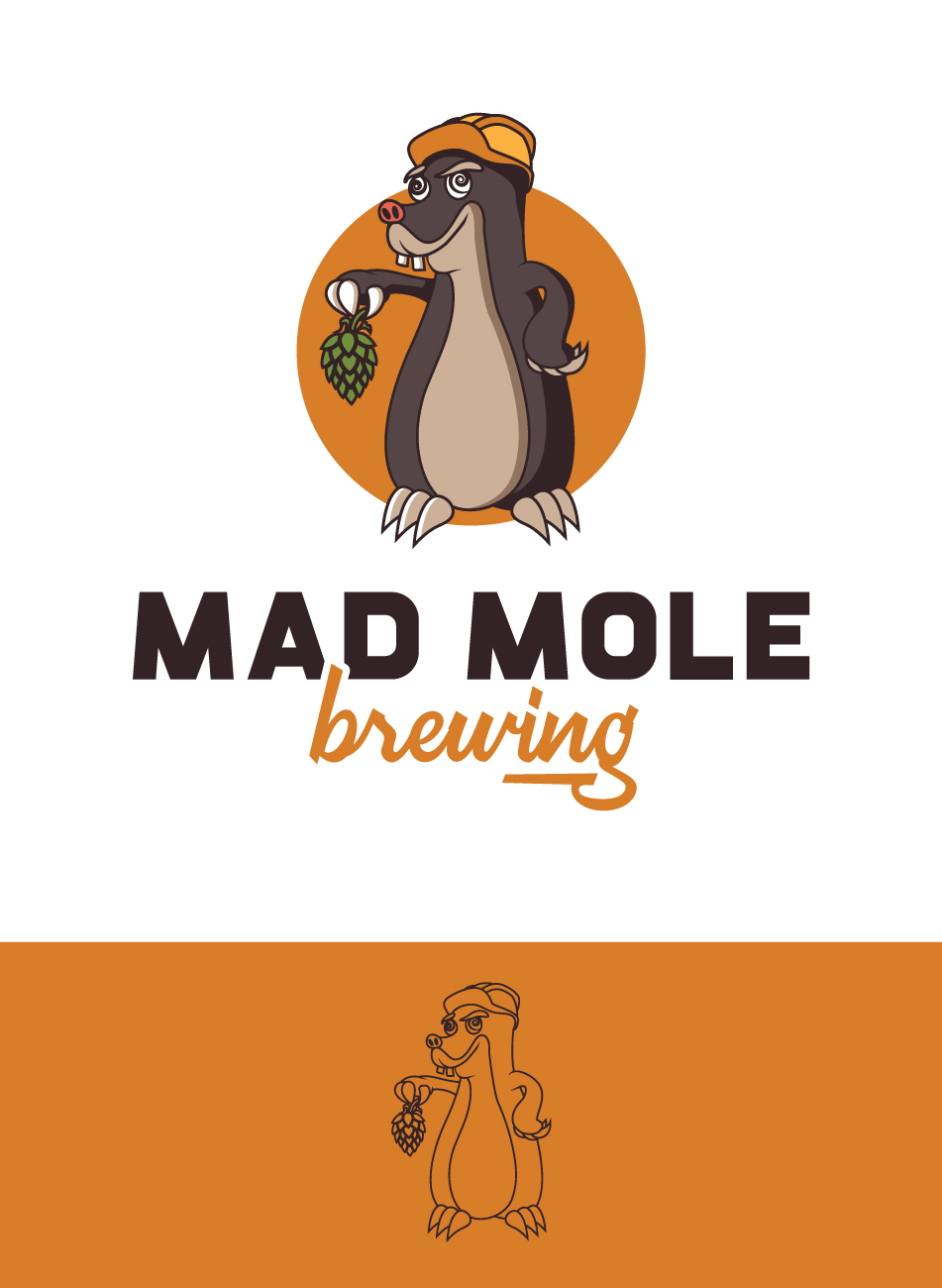 Playful, Modern, Brewery Logo Design for Mad Mole Brewing by Veronica ...