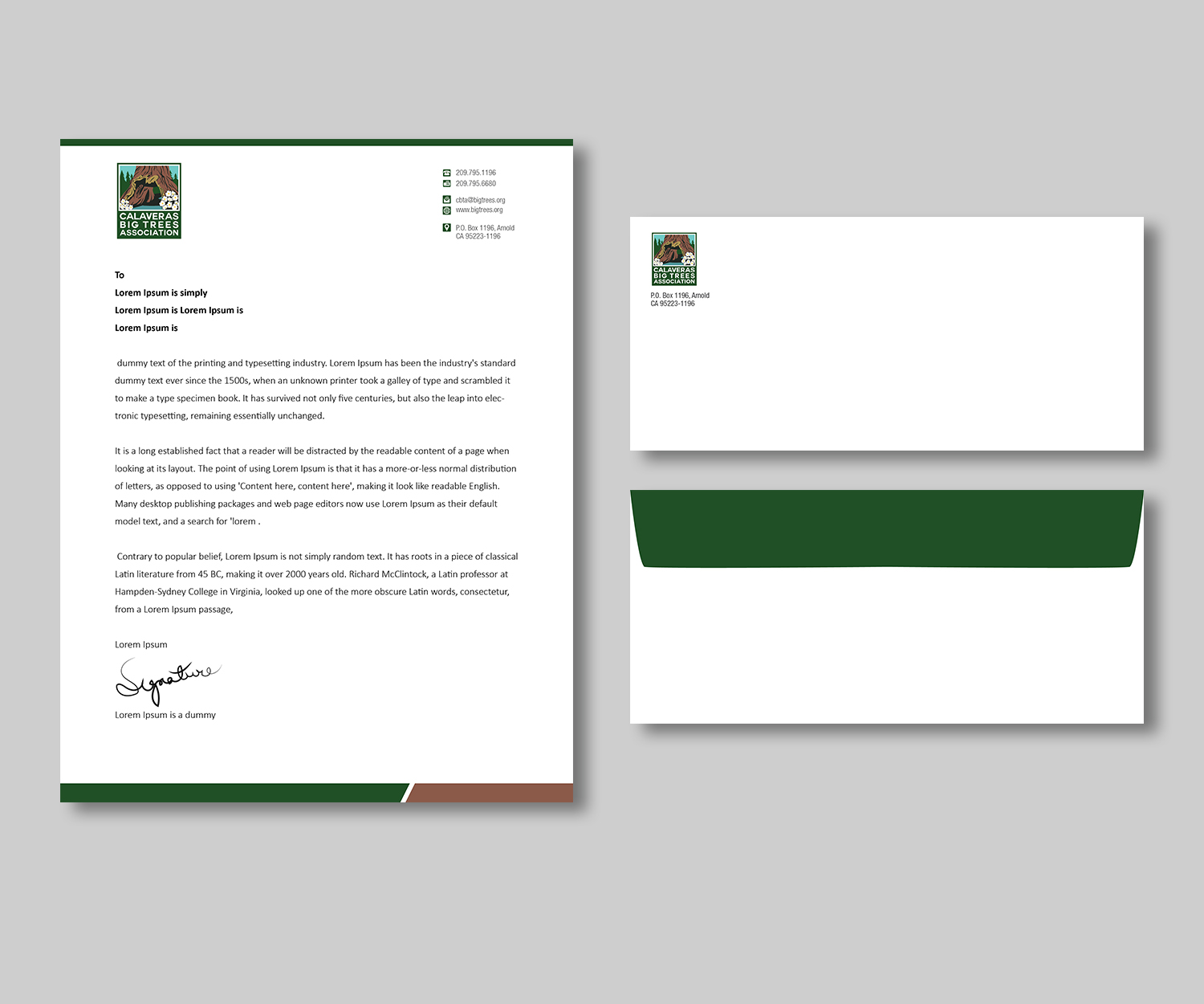 Letterhead Design for Calaveras Big Trees Association by kousik ...