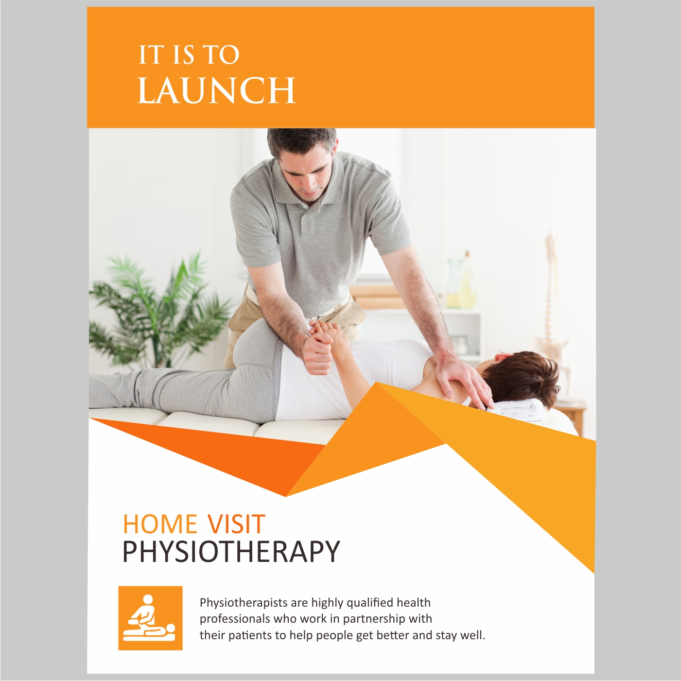 Professional, Upmarket, Business Flyer Design for Perth Home Physio by ...