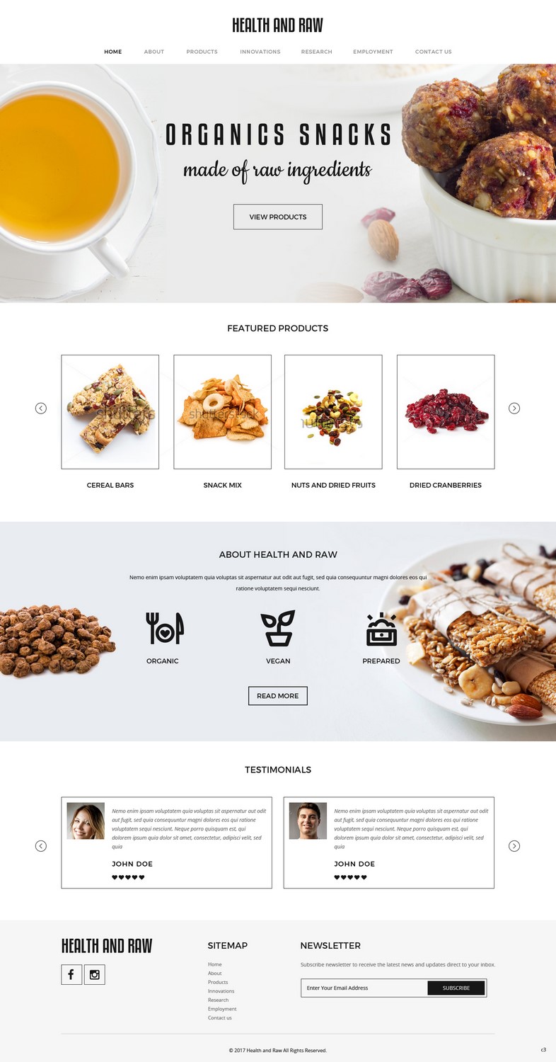 Bold, Playful, Health Product Web Design for Health and Raw by pb ...