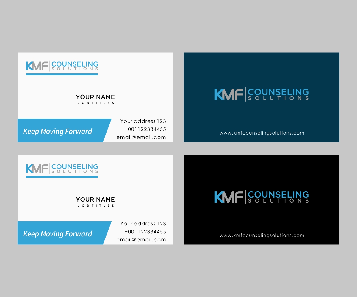 Professional, Serious, Mental Health Logo Design for KMF Counseling ...