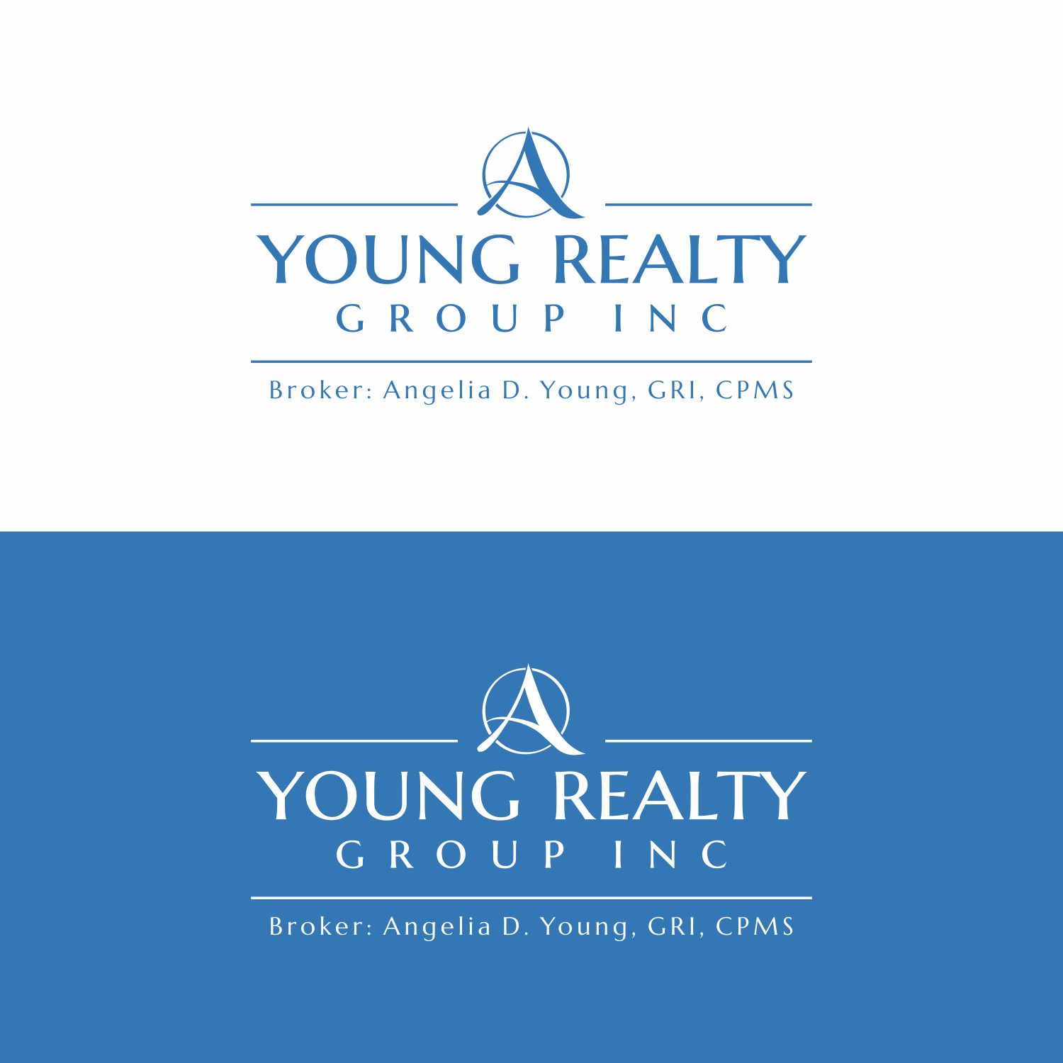 Upmarket, Feminine, Real Estate Logo Design for A. Young Realty Group ...