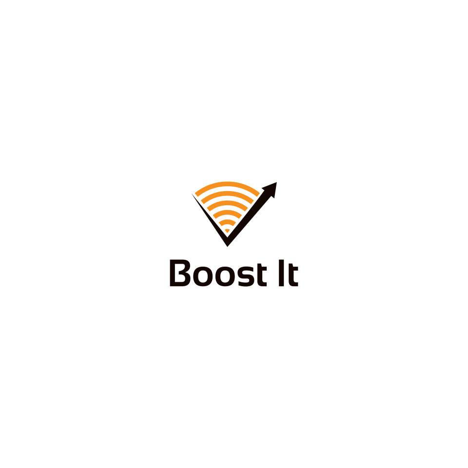 Modern, Professional, Wireless Communication Logo Design for Boost It ...