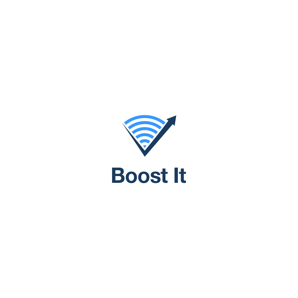 Modern, Professional, Wireless Communication Logo Design for Boost It ...