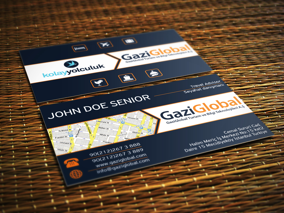 Professional, Modern, Travel Business Card Design for a Company by ...