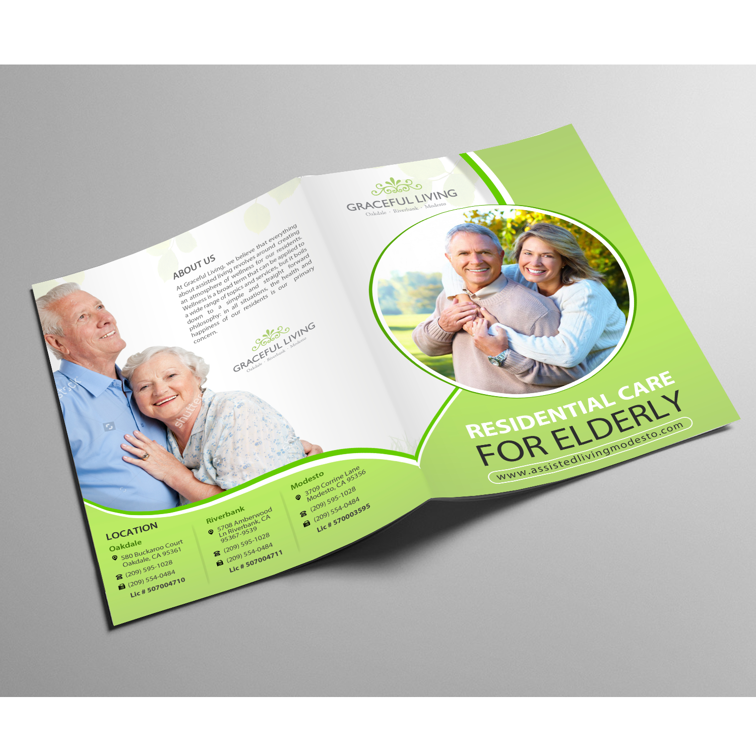 Bold, Upmarket, Assisted Living Flyer Design for Graceful Living Inc by ...