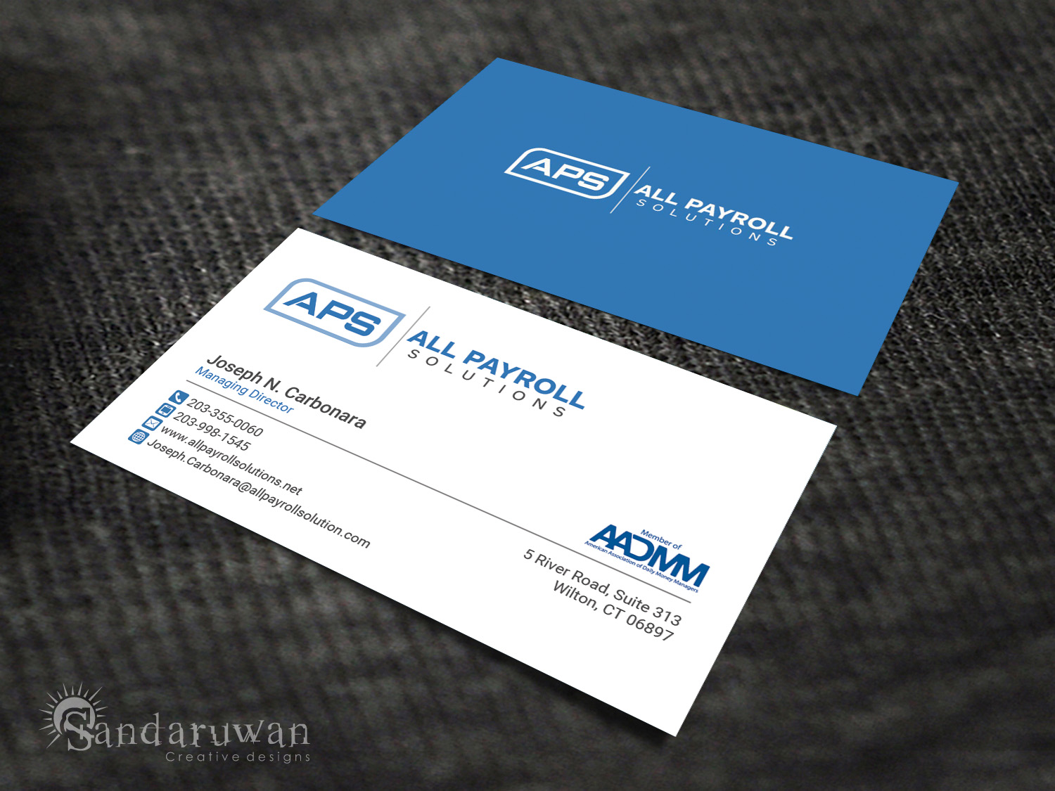 Serious, Modern, Financial Service Business Card Design for All Payroll ...