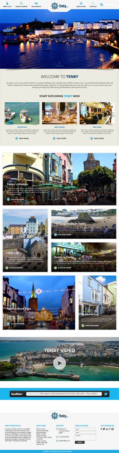 Modern, Colorful, Town Web Design for a Company by -Marc- | Design ...