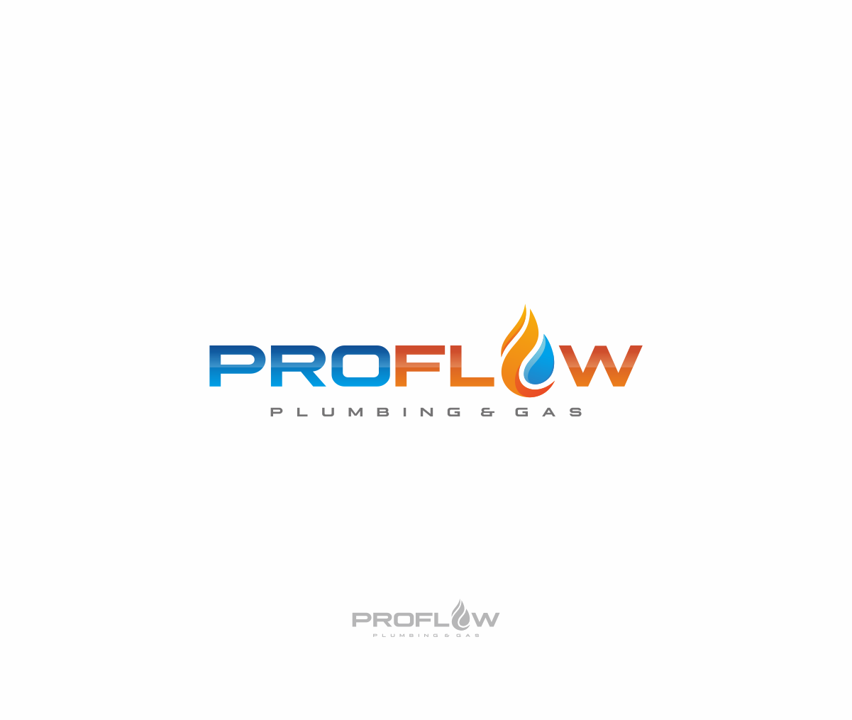 Modern, Conservative, Plumber Logo Design for ProFlow Plumbing & Gas by ...
