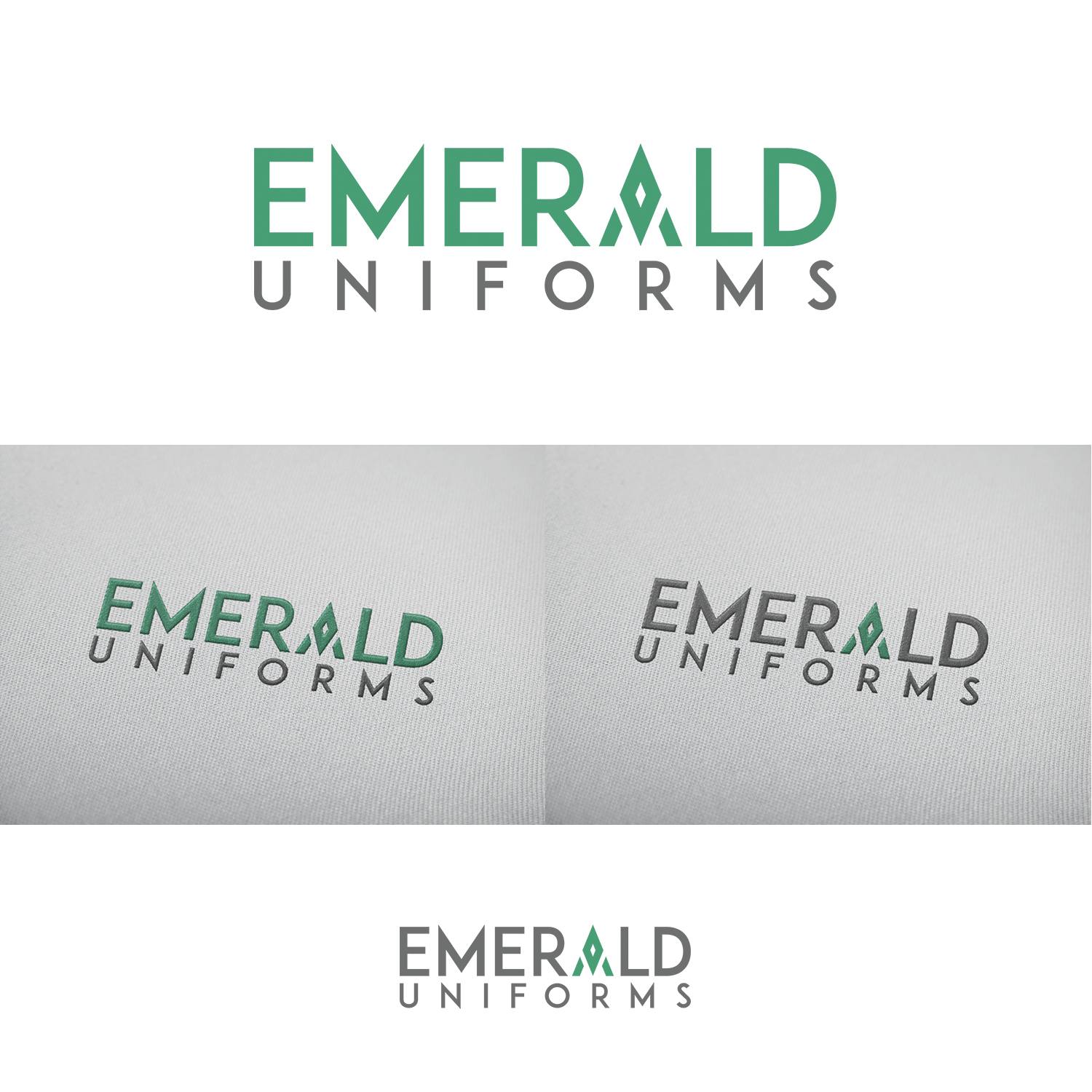 Modern, Elegant, Medical Logo Design for Emerald Uniforms by GRAFFYC ...