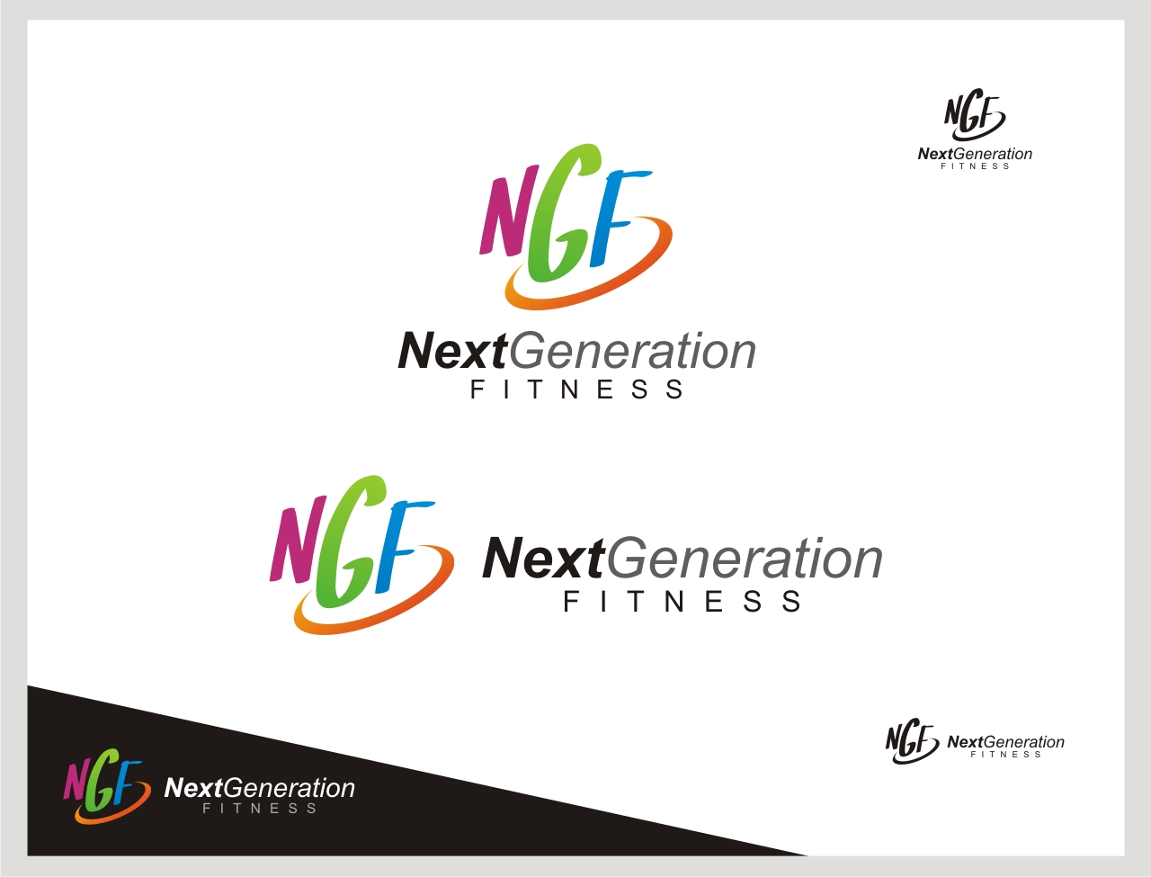 Fitness Logo Design for Next Generation Fitness (or perhaps "NGF") by ...