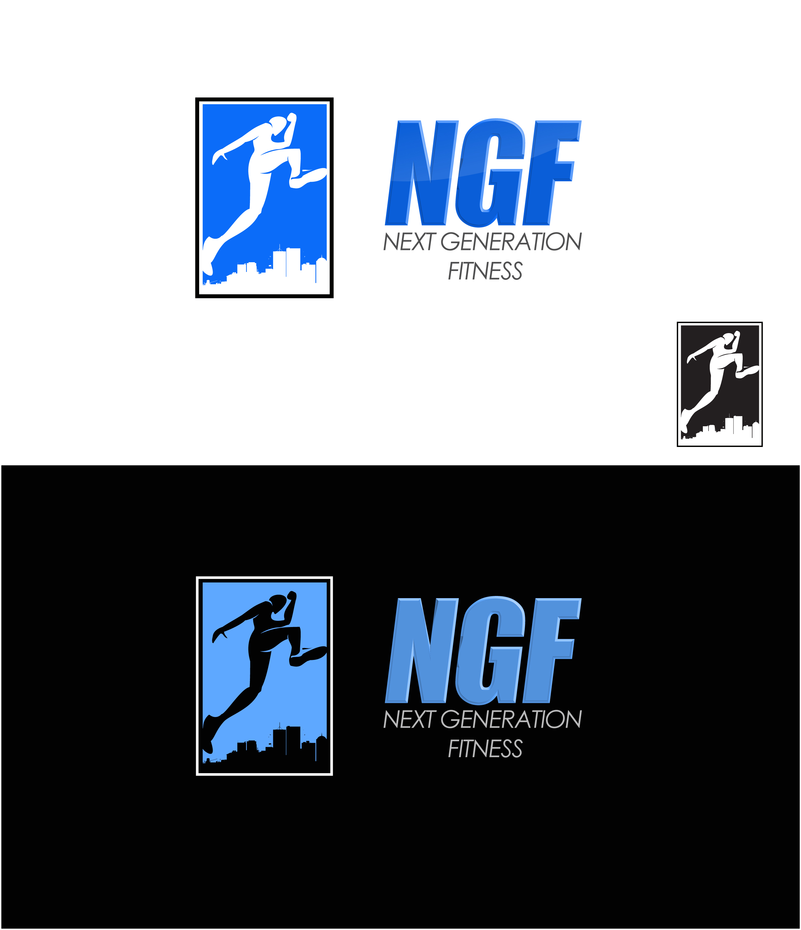 Fitness Logo Design for Next Generation Fitness (or perhaps "NGF") by Perkins Design Studio ...