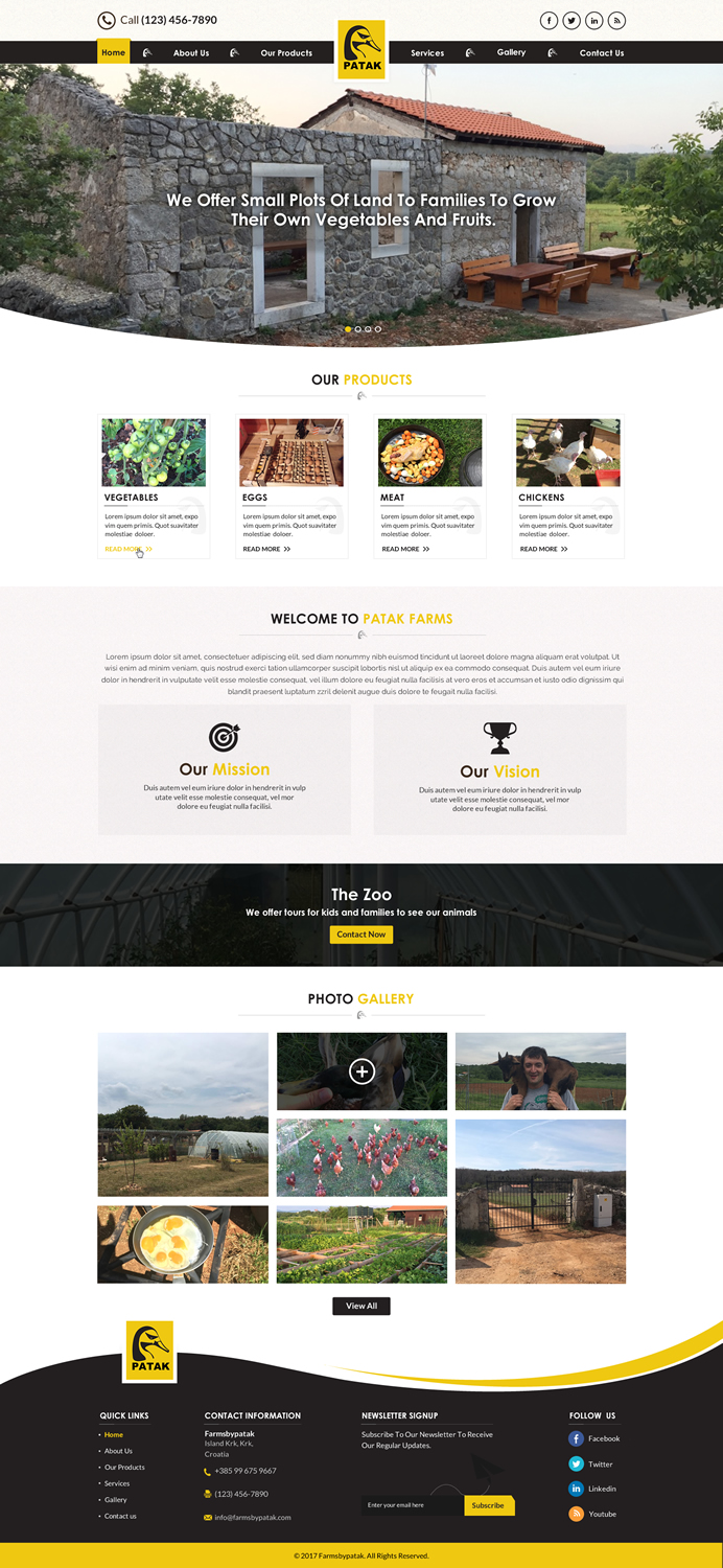 Elegant, Modern, Farm Web Design for a Company by Sbss | Design #14313635