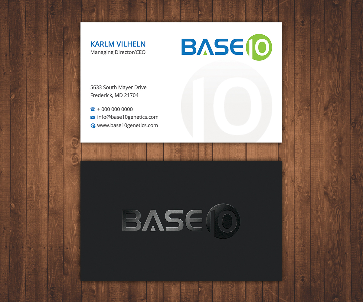Professional, Upmarket, Biotechnology Business Card Design for a ...