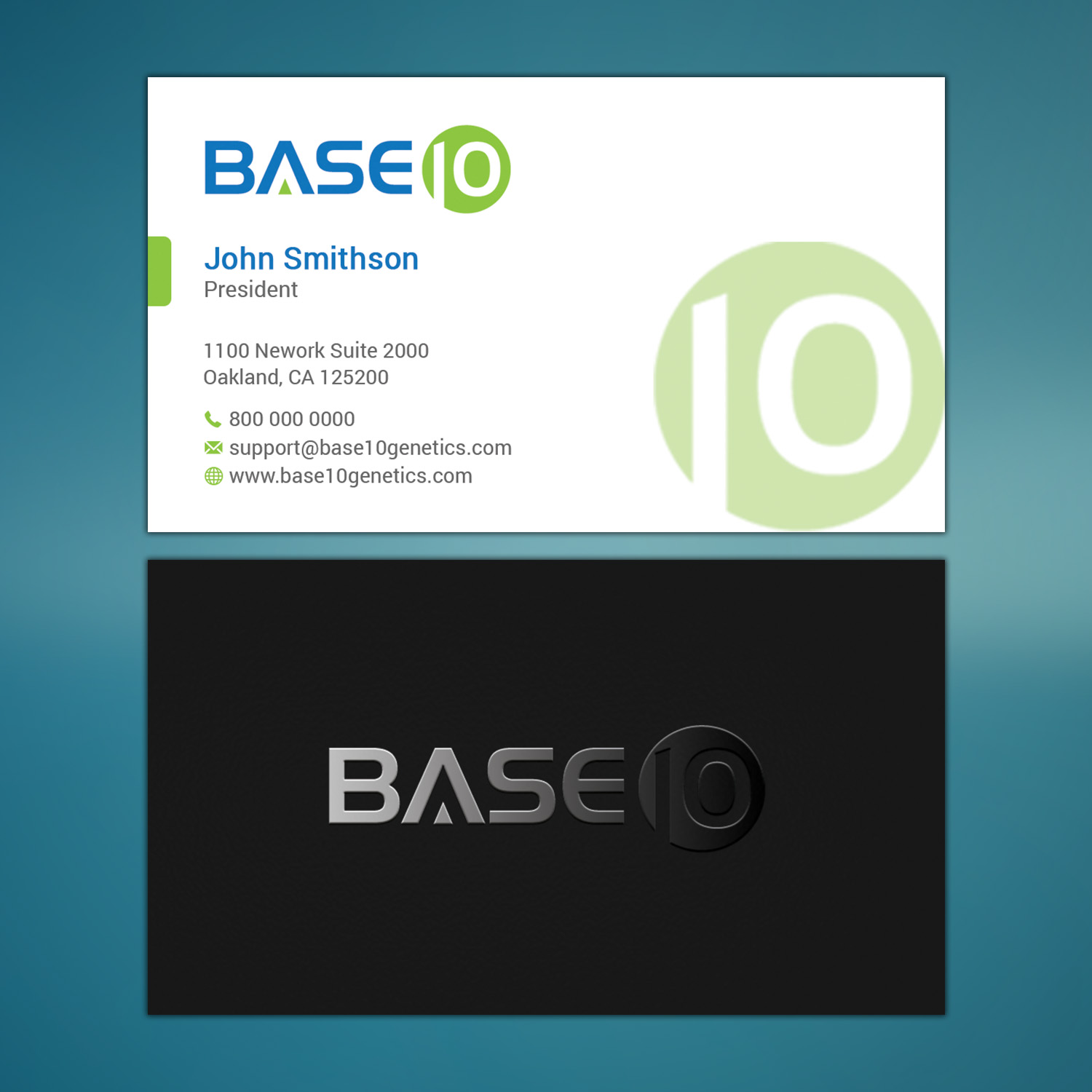 Professional, Upmarket, Biotechnology Business Card Design for a ...