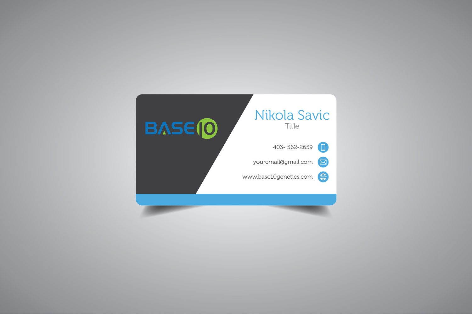 Professional, Upmarket, Biotechnology Business Card Design for a ...
