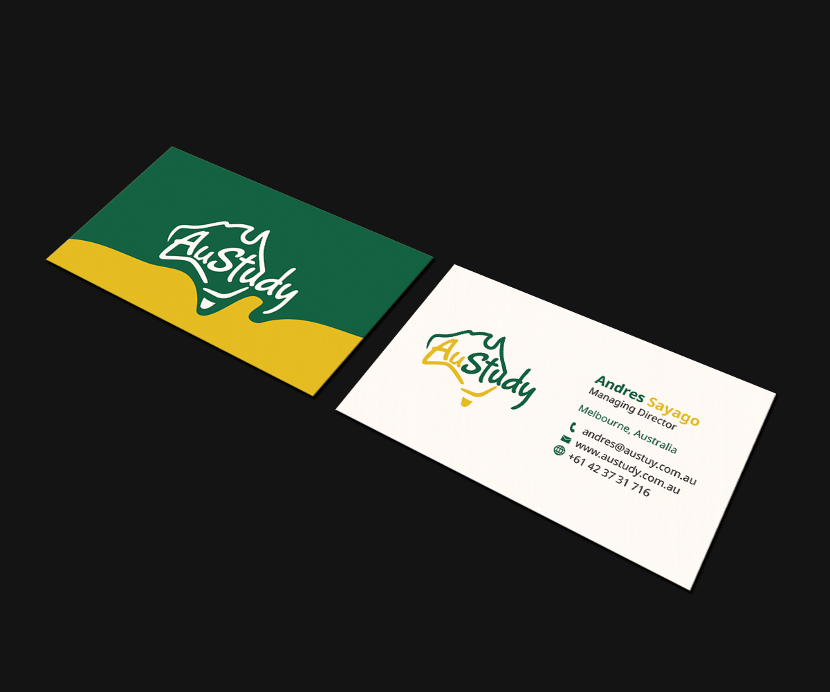 Playful, Modern, Student Business Card Design for Austudy Pty Ltd by ...