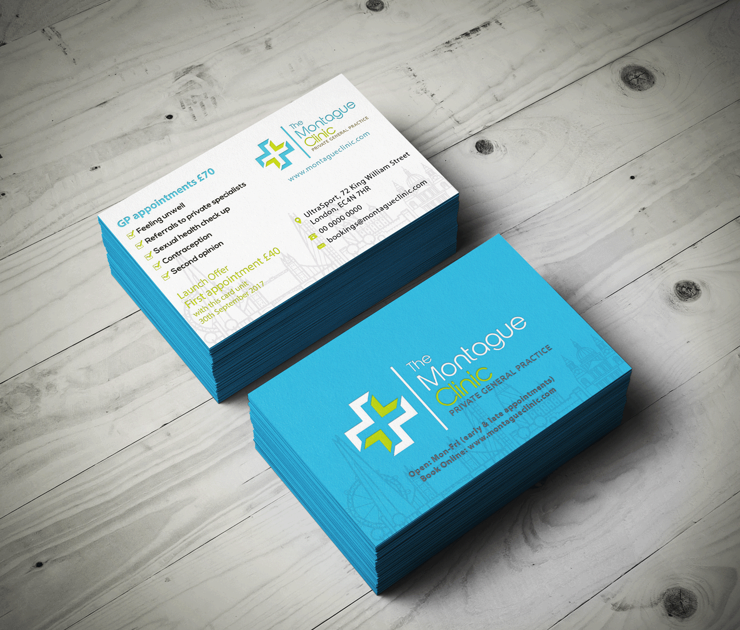 Upmarket, Modern, Health Care Business Card Design for a Company by Riz ...