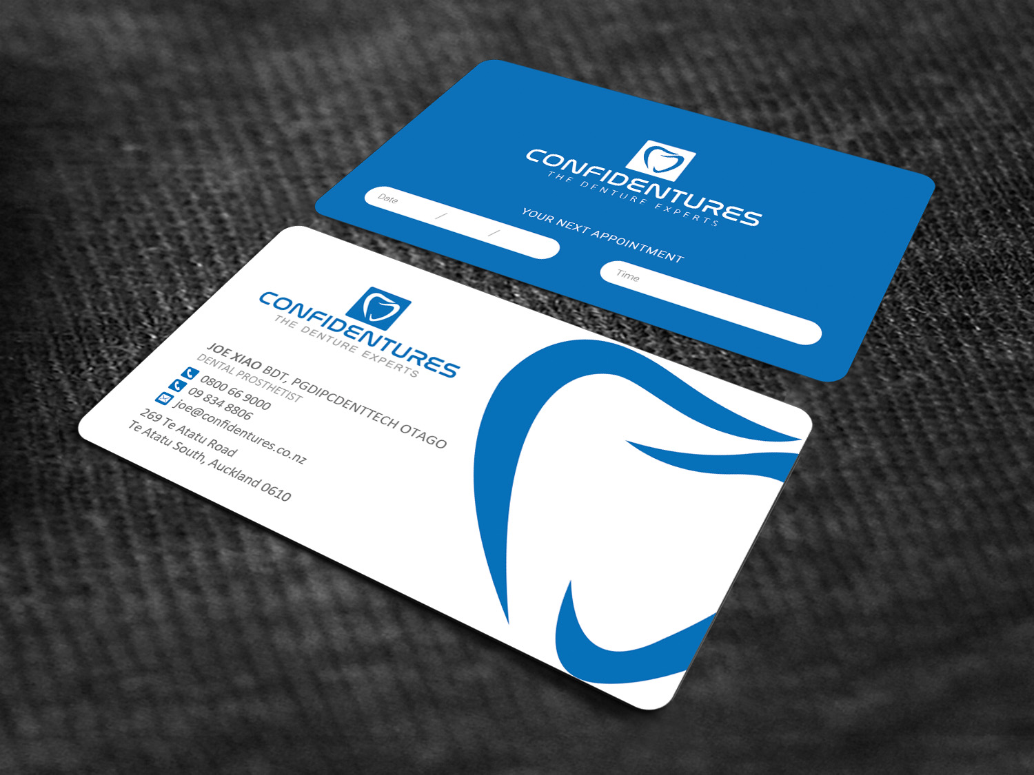 Bold, Upmarket, Dental Business Card Design for Confidentures by ...