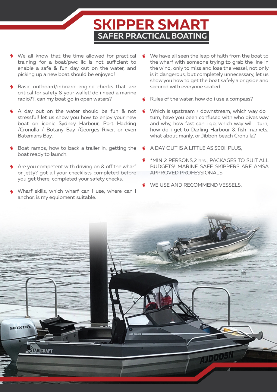 Upmarket, Playful, Marine Flyer Design for Skipper Smart A Safe Skipper ...
