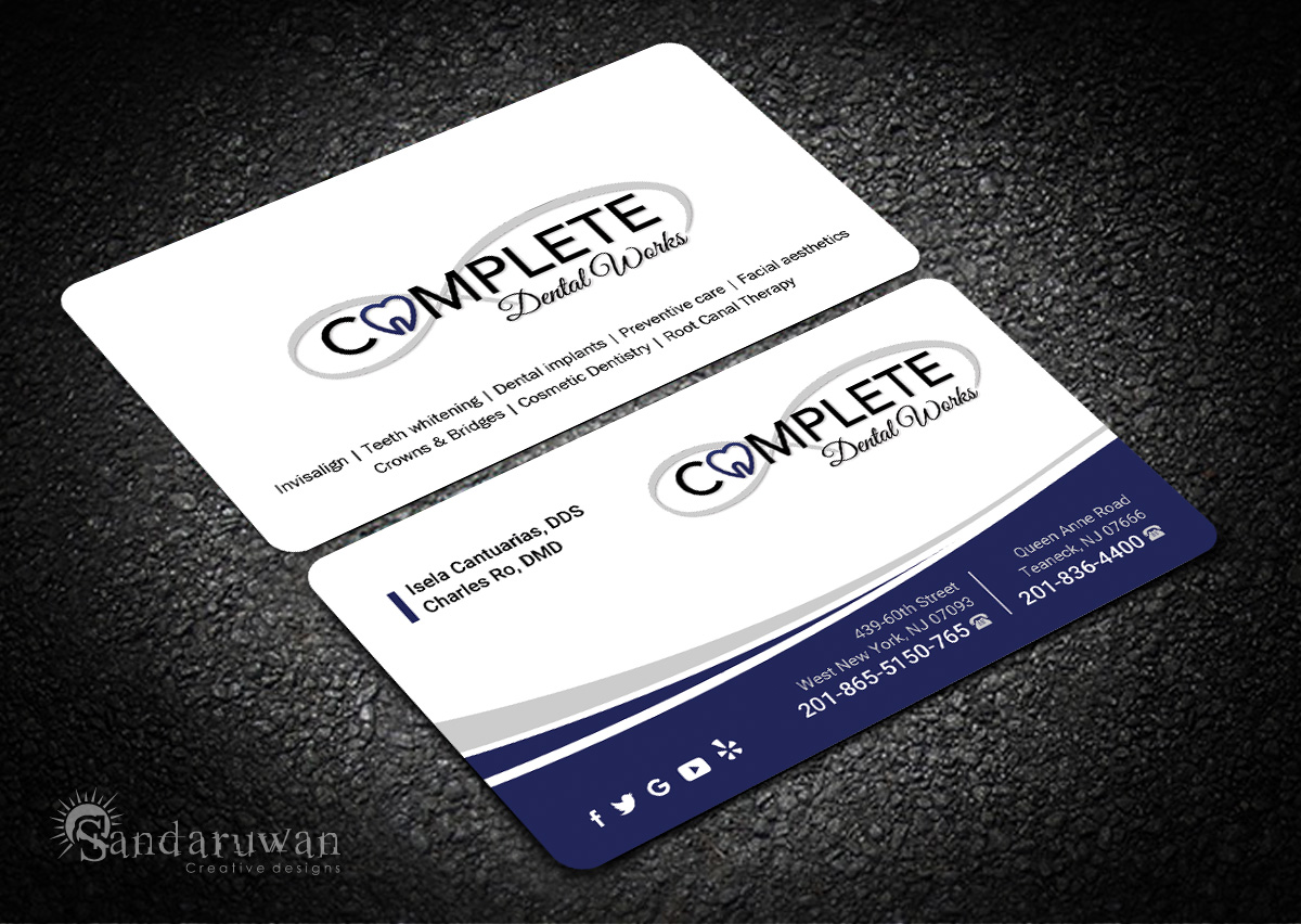 Elegant, Playful, Dental Business Card Design for One and Only Complete ...