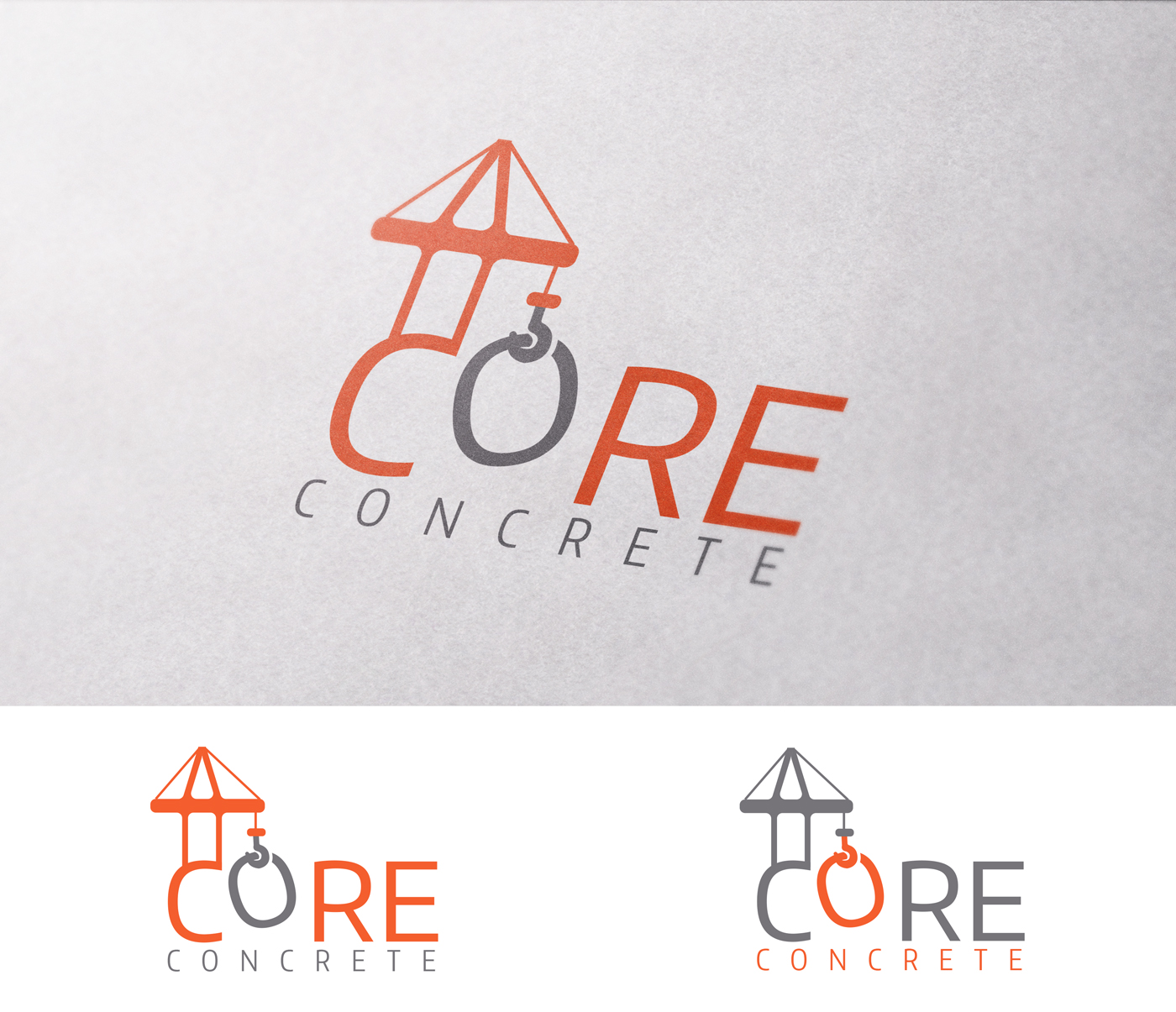 Bold, Masculine, Construction Logo Design for Core Concrete by ...