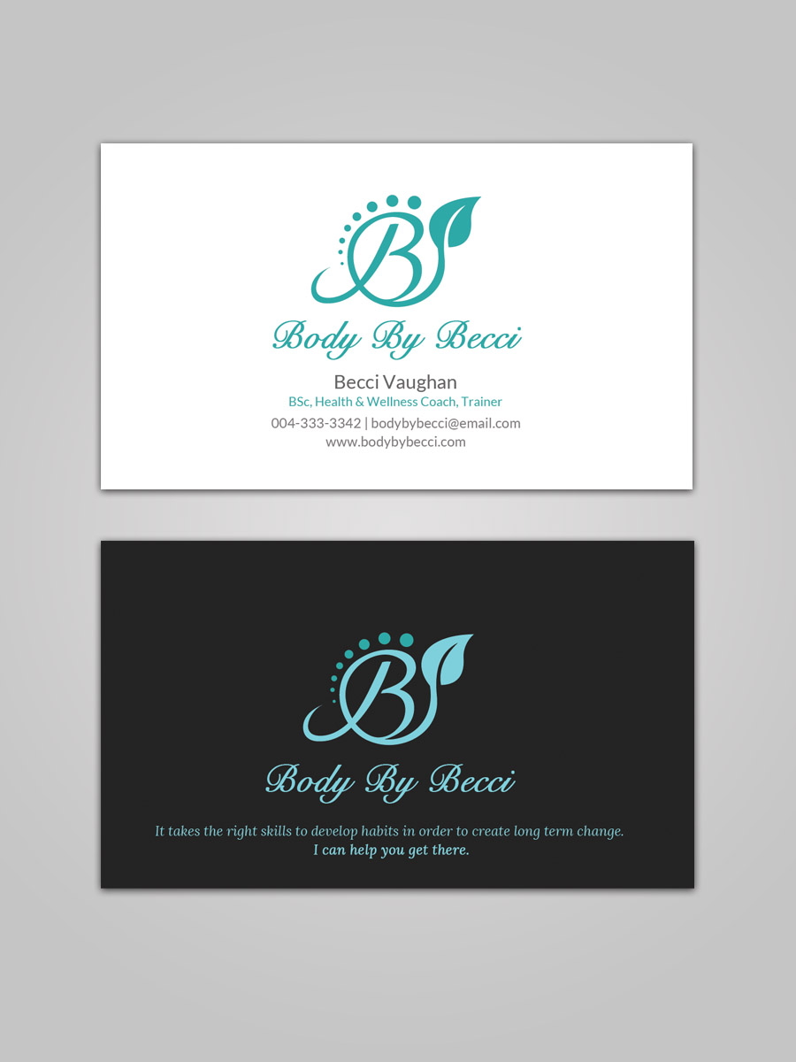 Professional, Elegant, Health And Wellness Business Card Design for ...