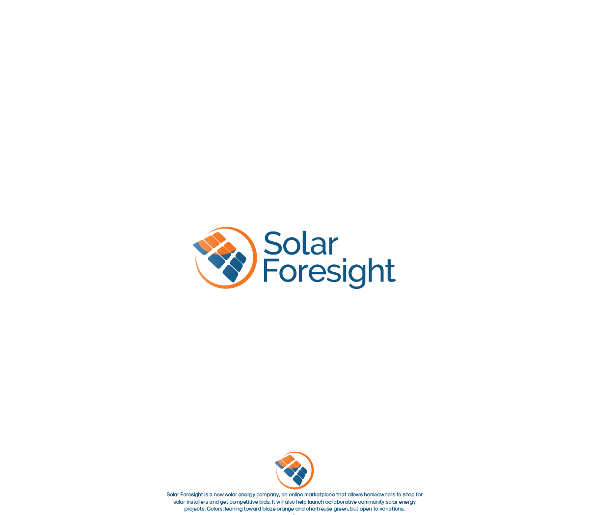 Modern, Professional, Solar Energy Logo Design for Solar Foresight by ...