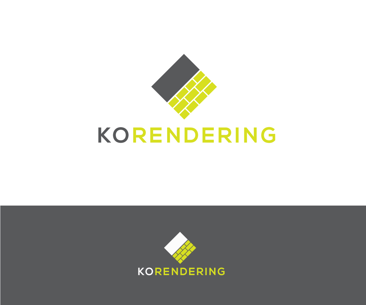 Modern, Masculine, Construction Logo Design for KO RENDERING by sonym ...