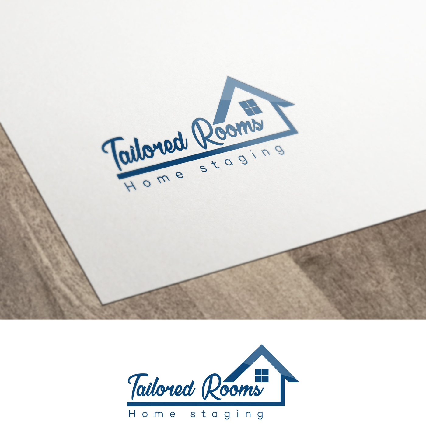 Bold, Professional, Real Estate Logo Design for Tailored Rooms Home ...