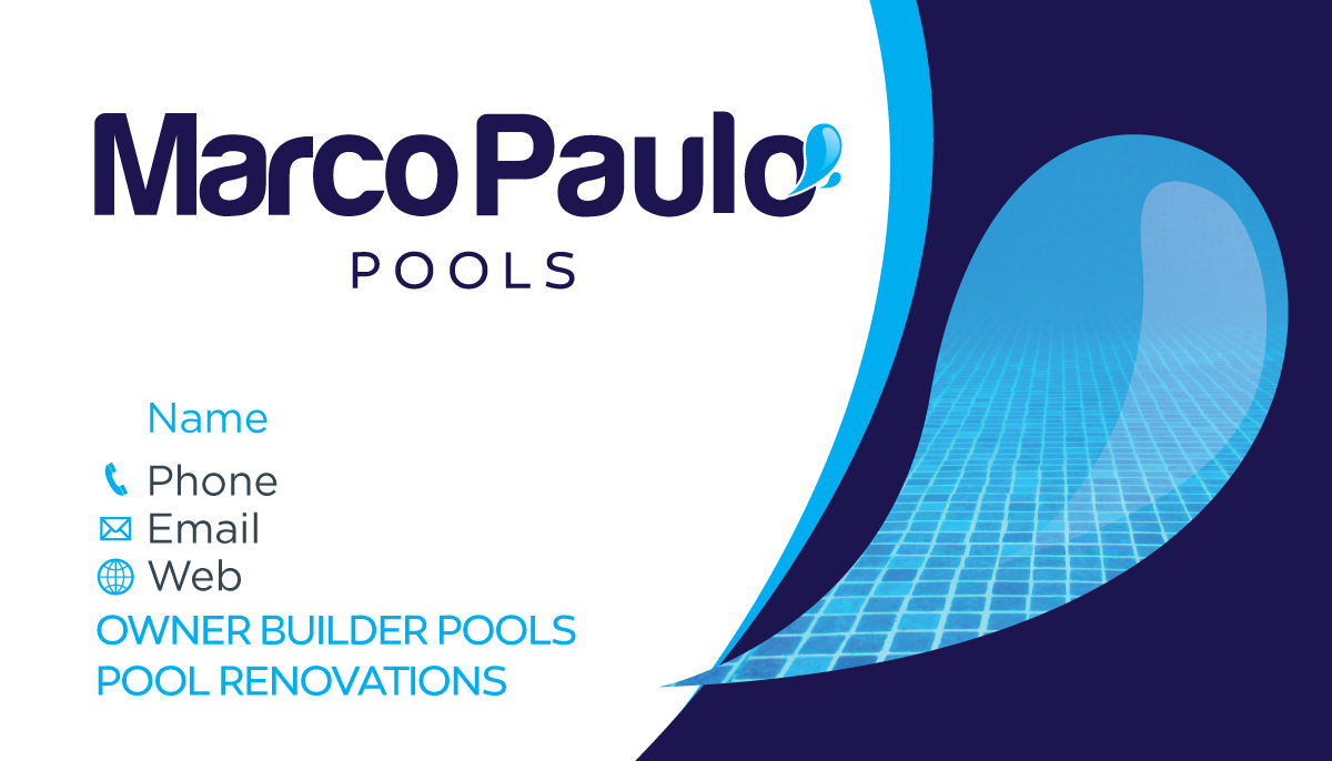 Modern, Serious, Pool Service Business Card Design for a Company by ...
